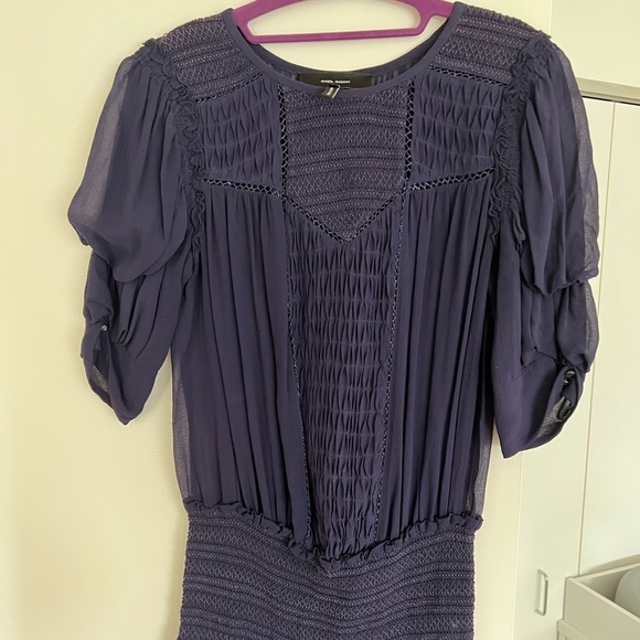 Isabel Marant | Dresses | Isabel Marant Purple Silk Mini Dress | Poshmark